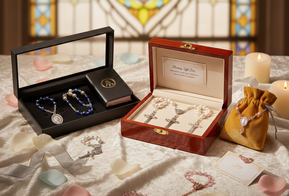 Rosary Gift Sets Complete Packages for Special Occasions - Bible History